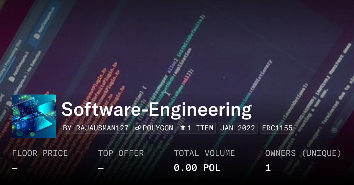 Software-Engineering - Collection | OpenSea