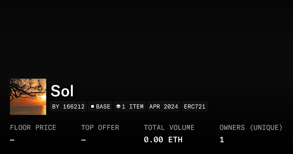 Sol - Collection | OpenSea