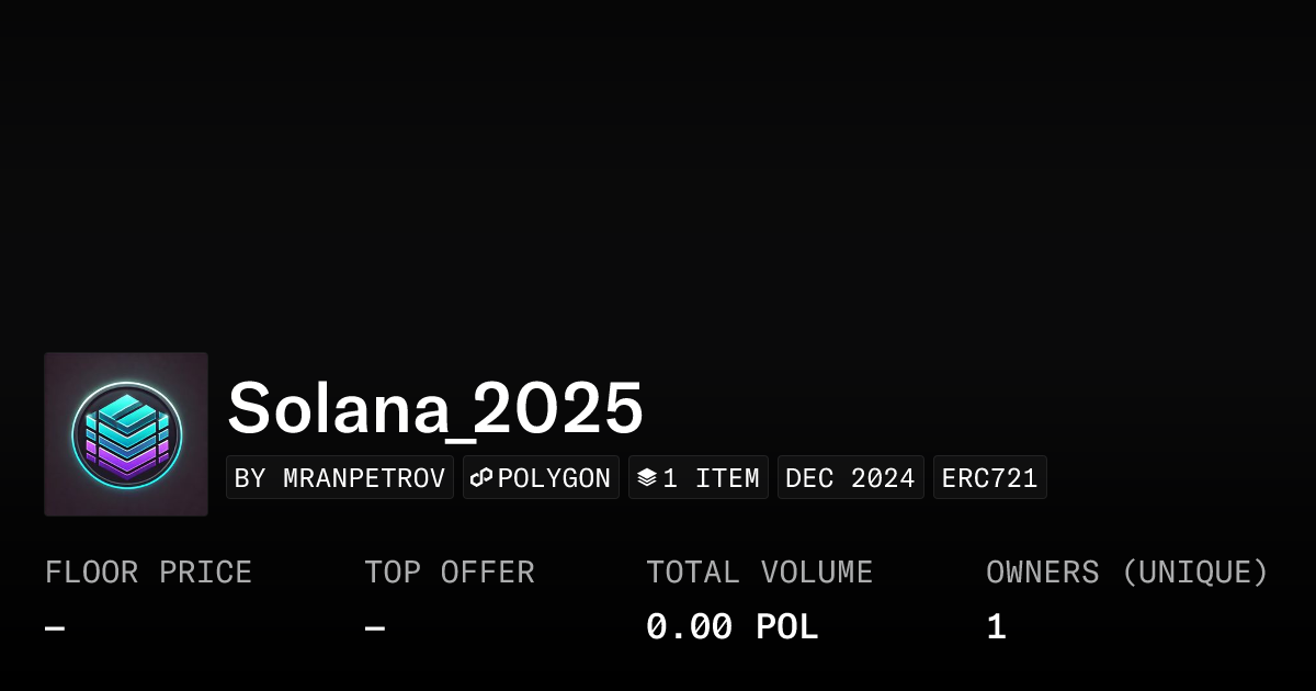 Solana_2025 - Collection | OpenSea