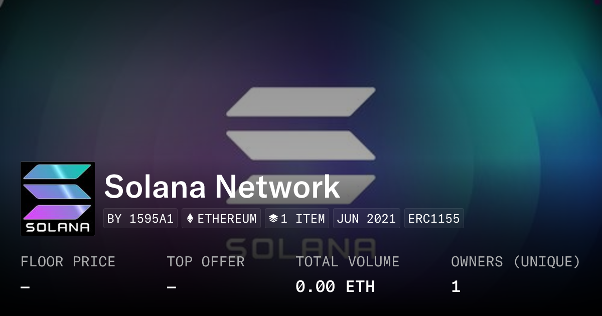 Solana Network - Collection | OpenSea