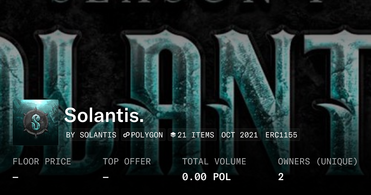 Solantis. - Collection | OpenSea