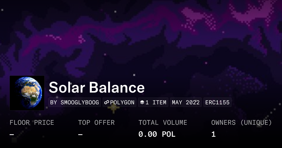 Solar Balance - Collection | OpenSea