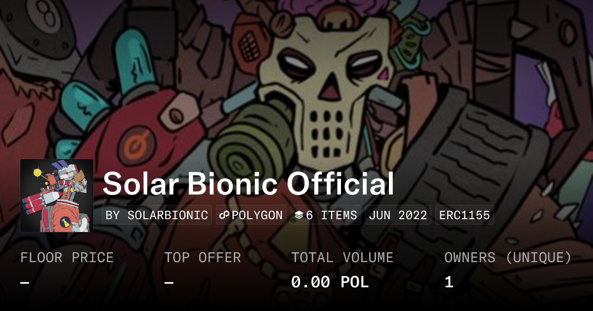 Solar Bionic Official - Collection | OpenSea