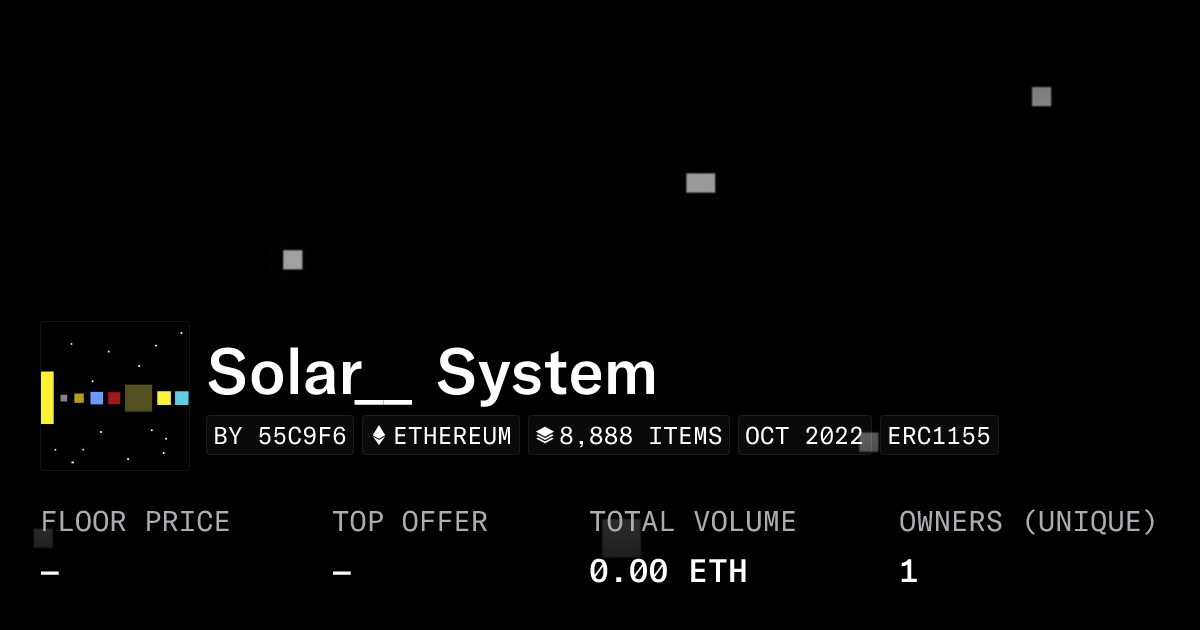 Solar__ System - Collection | OpenSea