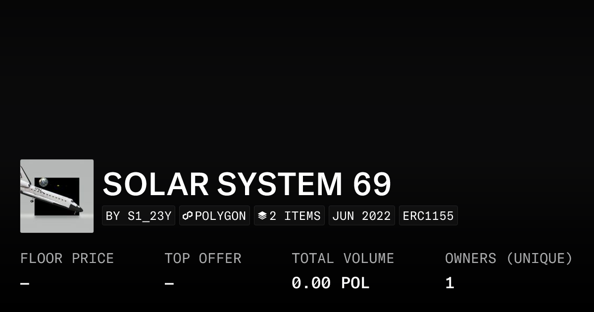 SOLAR SYSTEM 69 - Collection | OpenSea