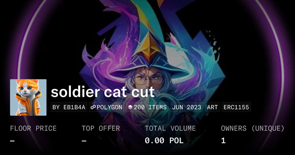 soldier cat cut - Collection | OpenSea
