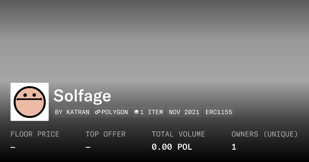 Solfage - Collection | OpenSea