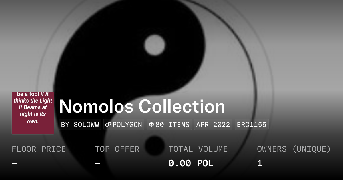 Nomolos Collection - Collection | OpenSea