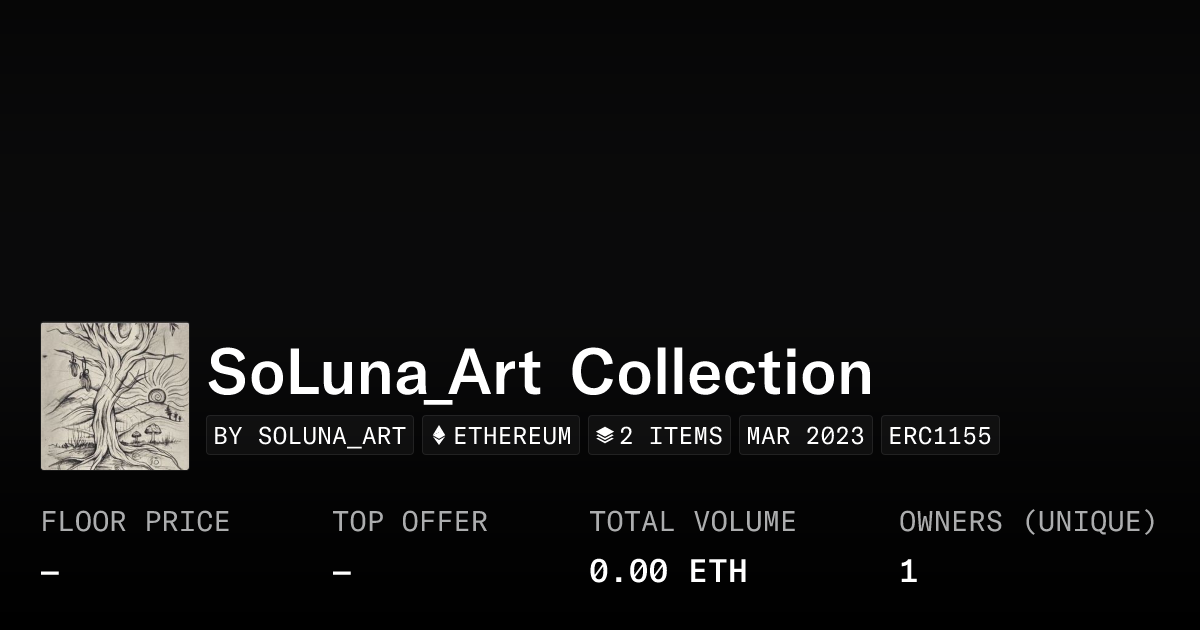 SoLuna_Art Collection - Collection | OpenSea