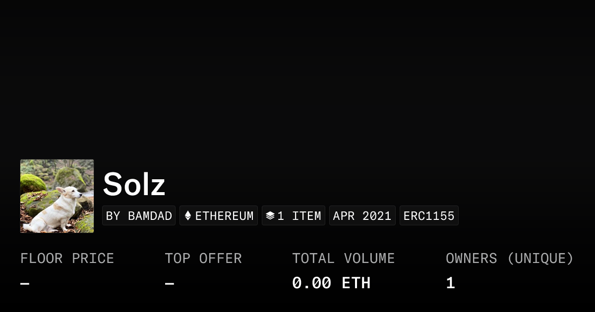 Solz - Collection | OpenSea