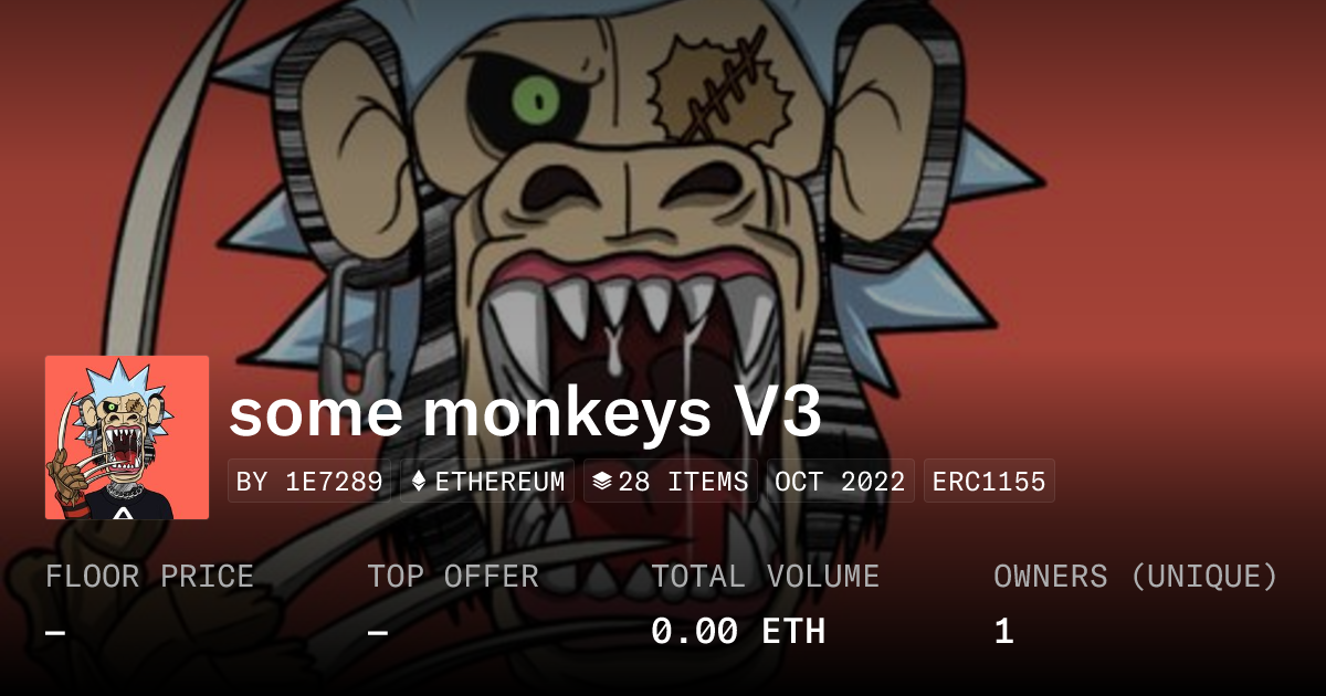 some monkeys V3 - Collection | OpenSea