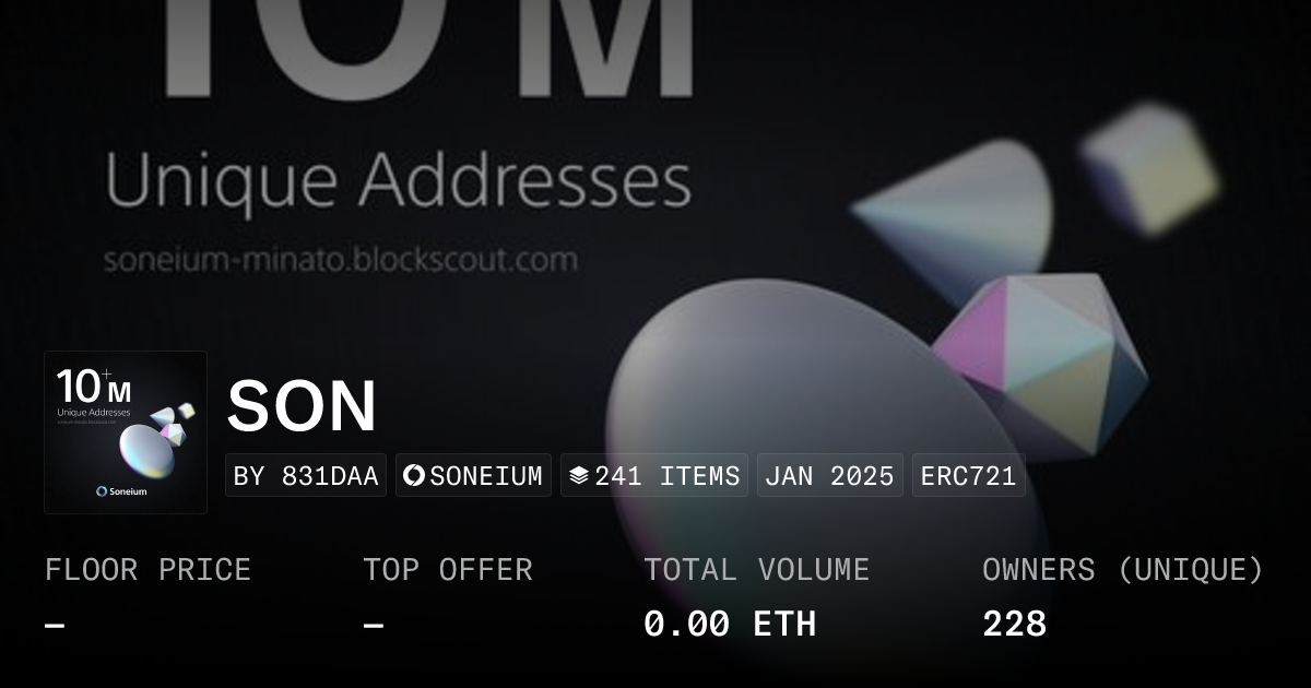 SON - Collection | OpenSea