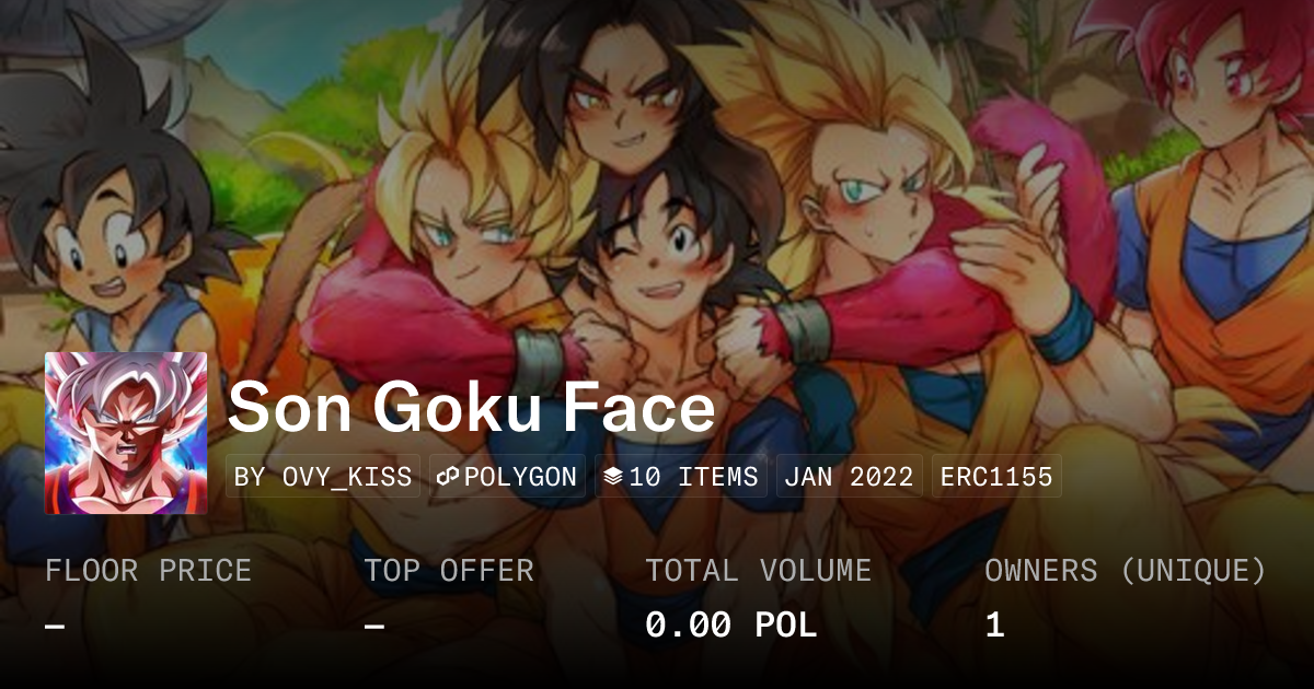 Son Goku Face - Collection | OpenSea