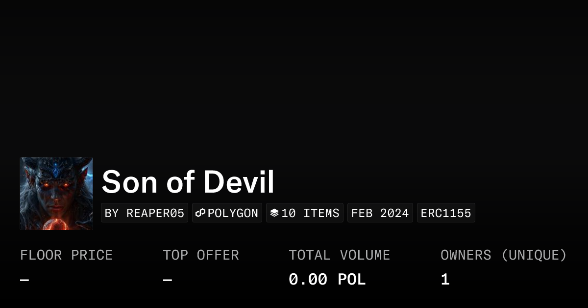 Son of Devil - Collection | OpenSea