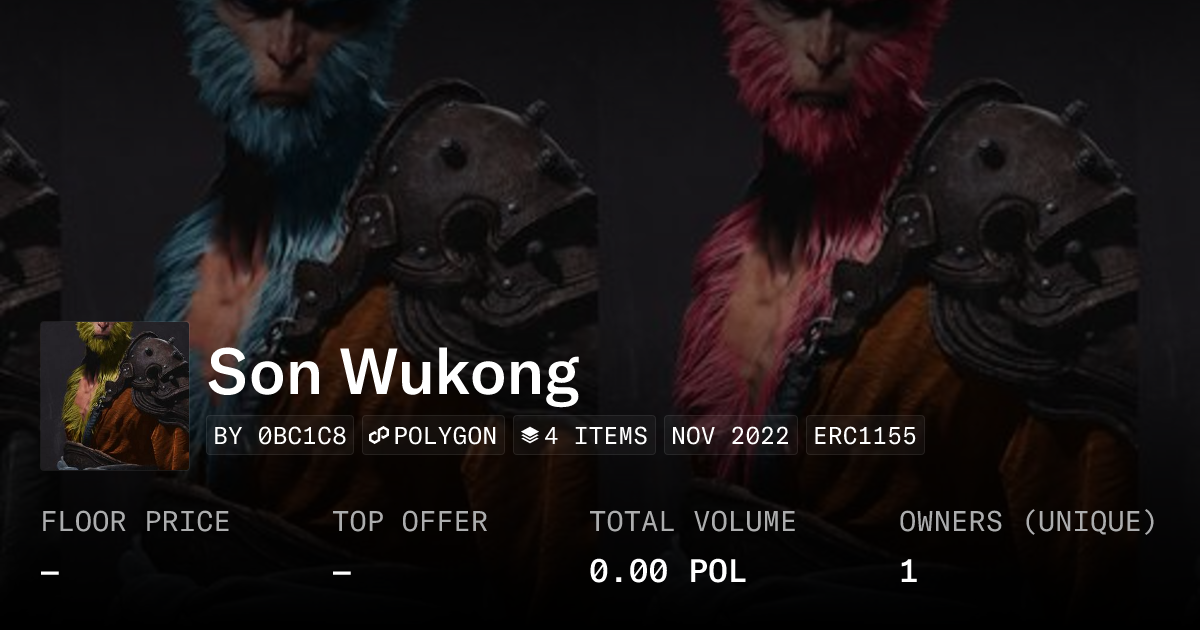 Son Wukong - Collection | OpenSea