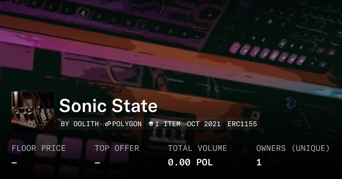 Sonic State - Collection | OpenSea