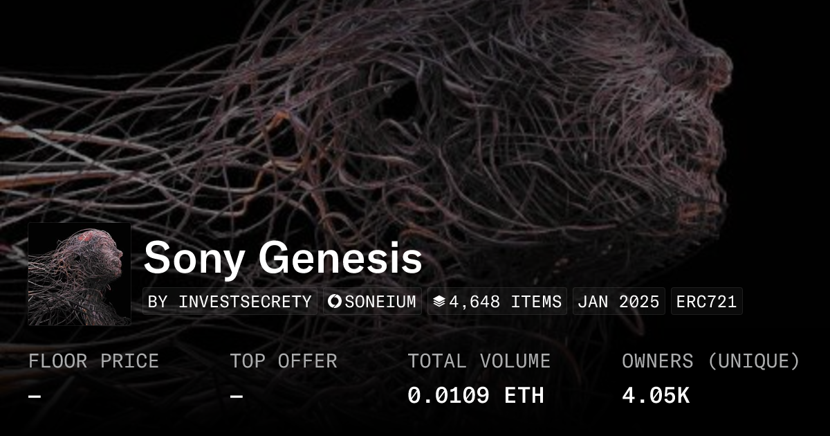 Sony Genesis - Collection | OpenSea