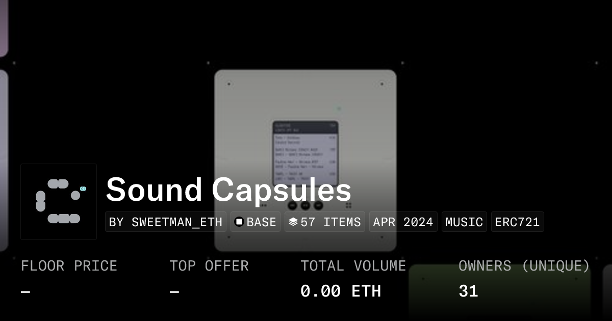Sound Capsules - Collection | OpenSea
