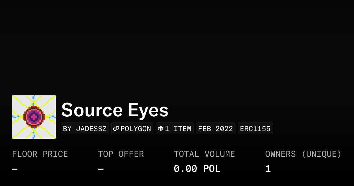 Source Eyes - Collection | OpenSea