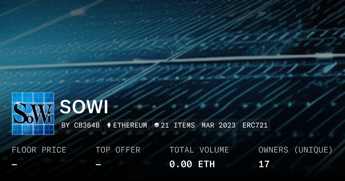 SOWI - Collection | OpenSea