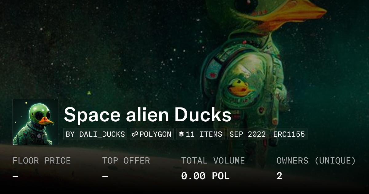 Space alien Ducks - Collection | OpenSea