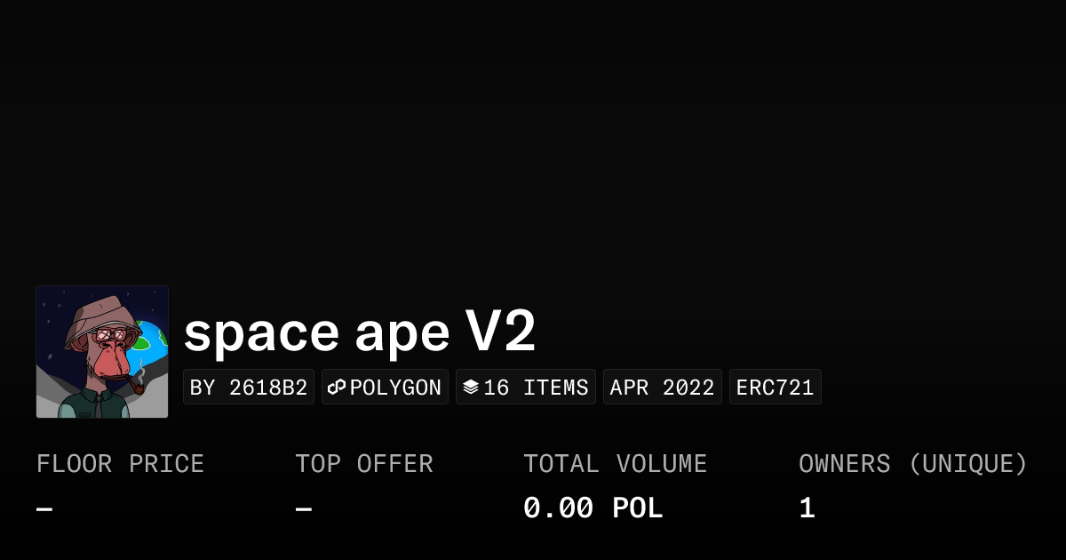 space ape V2 - Collection | OpenSea
