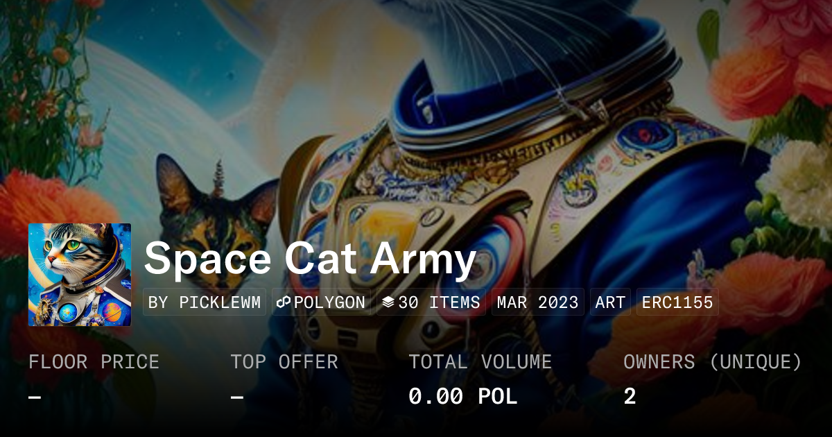 Space Cat Army - Collection | OpenSea