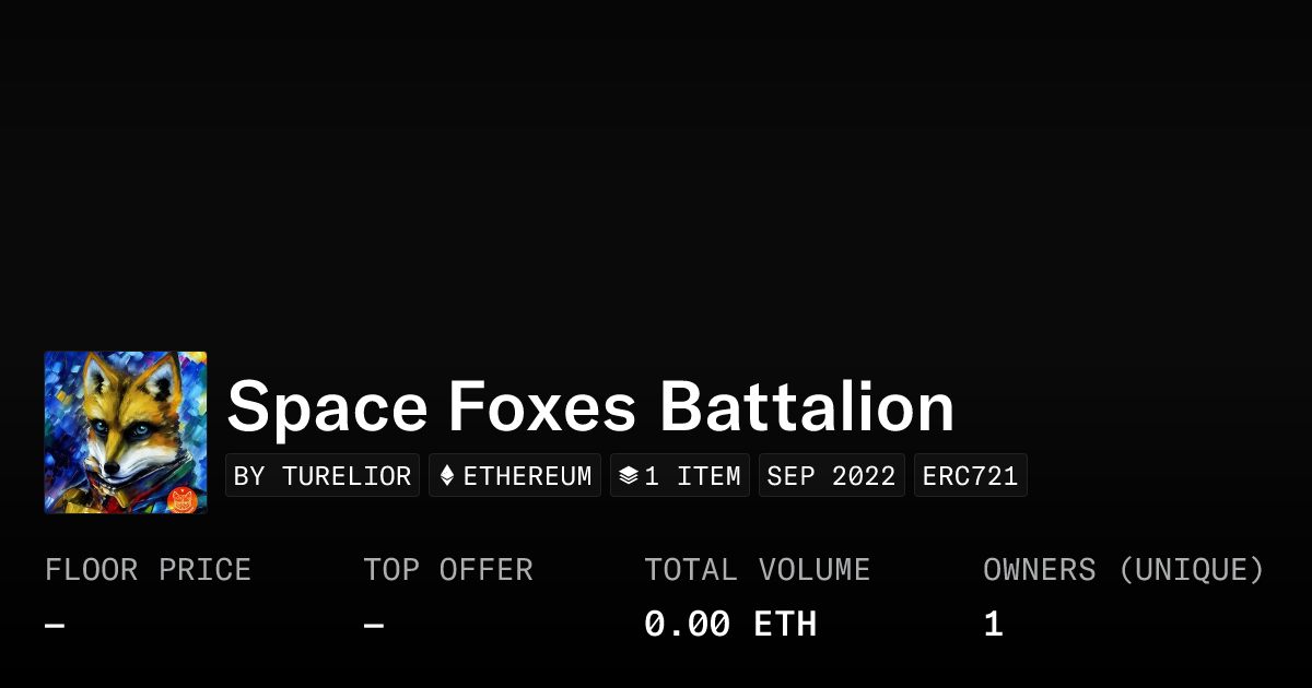 Space Foxes Battalion - Collection | OpenSea