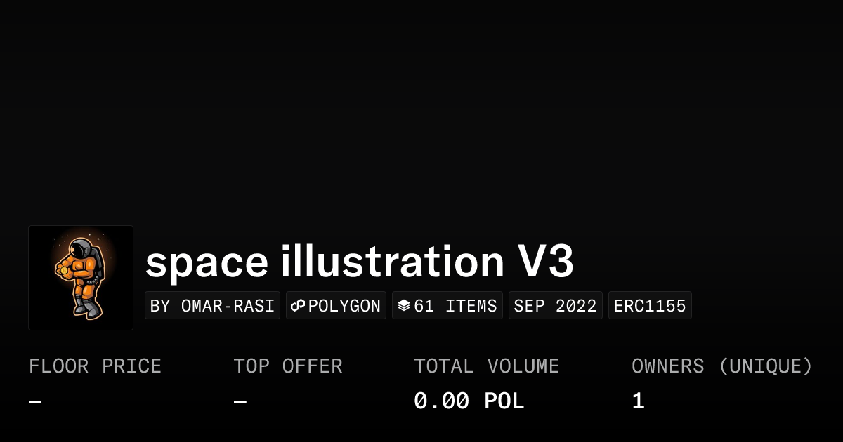 space illustration V3 - Collection | OpenSea