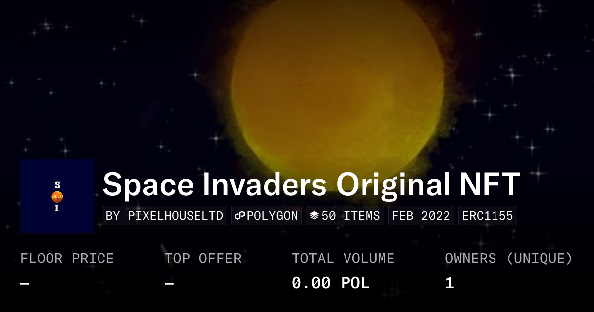 Space Invaders Original NFT - Collection | OpenSea