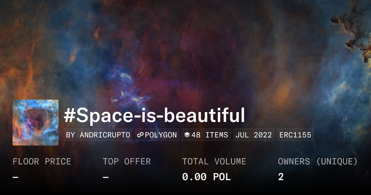 #Space-is-beautiful - Collection | OpenSea