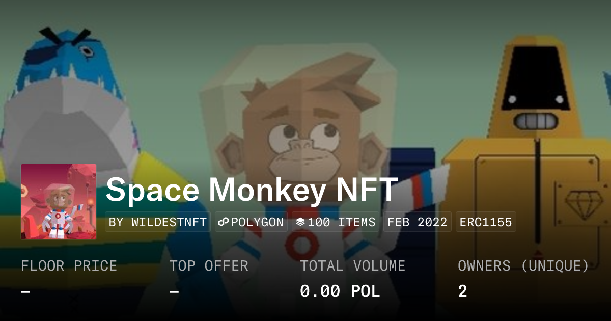 Space Monkey NFT - Collection | OpenSea