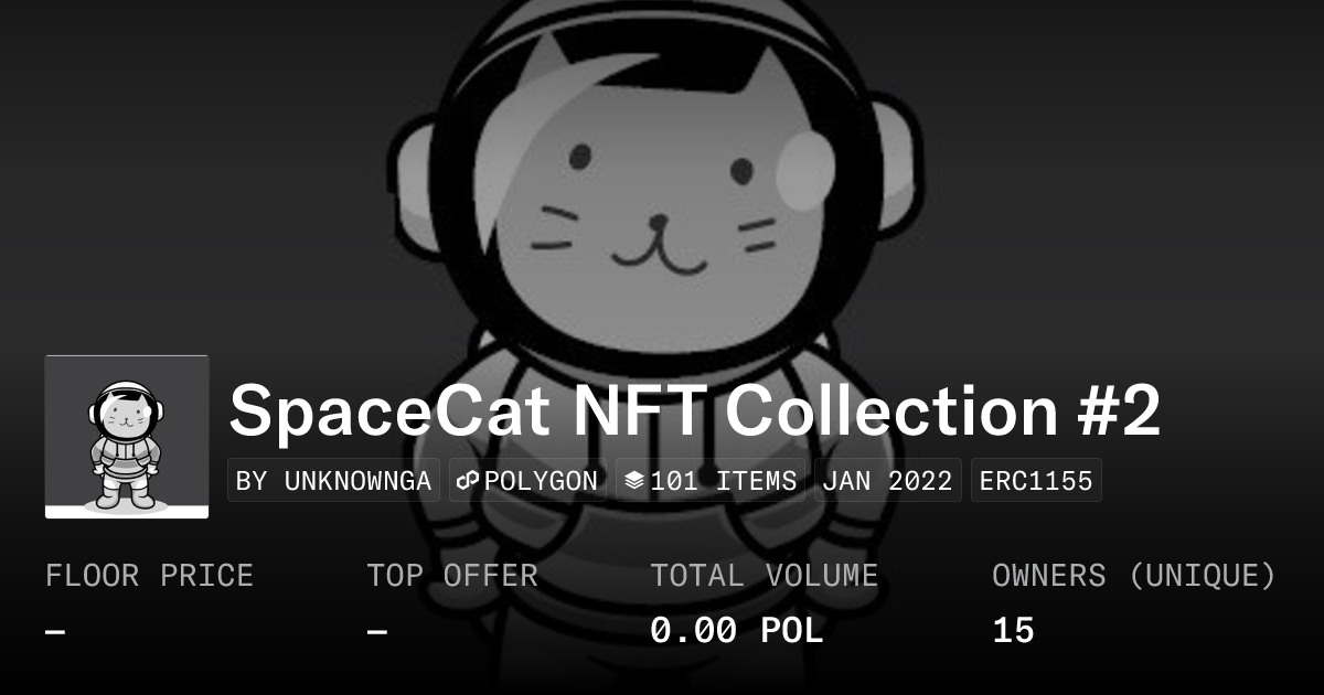 SpaceCat NFT Collection #2 - Collection | OpenSea