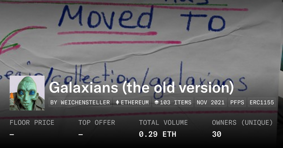 Galaxians (the old version) - Collection | OpenSea