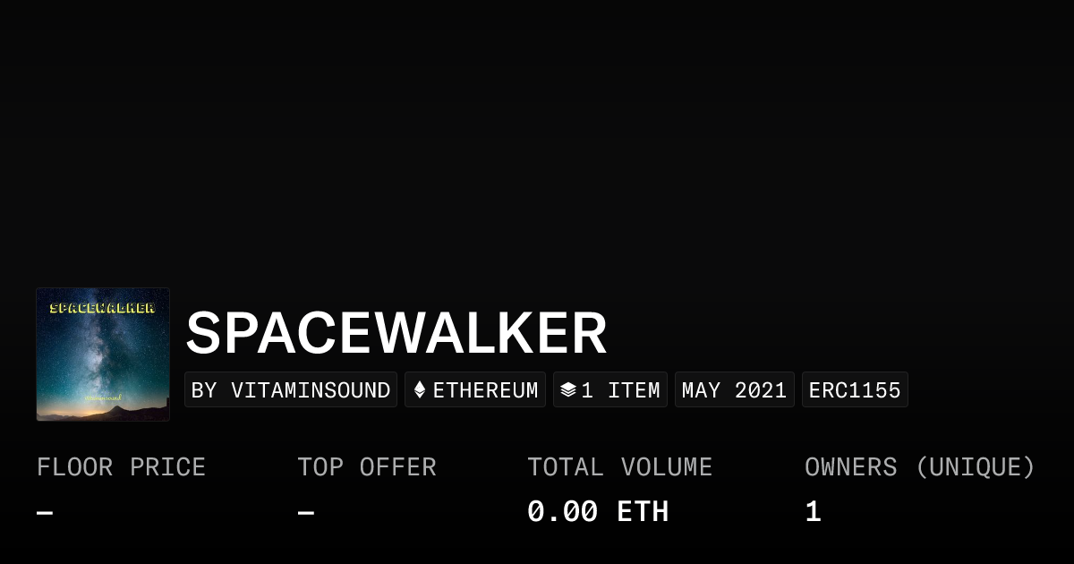 SPACEWALKER - Collection | OpenSea