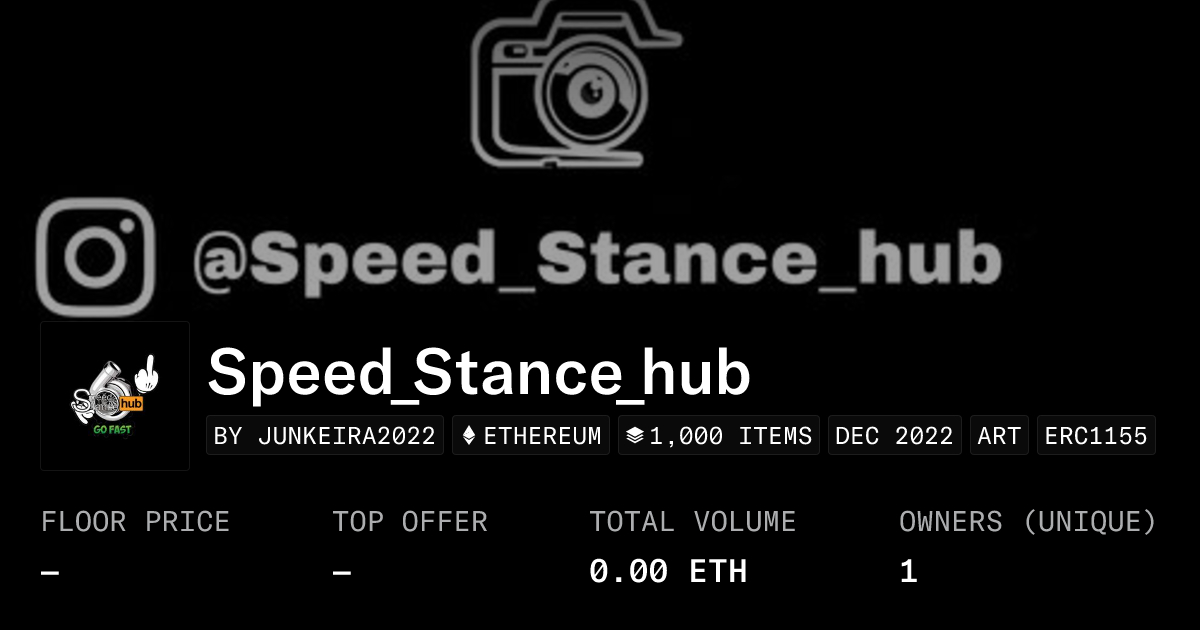 Speed_Stance_hub - Collection | OpenSea