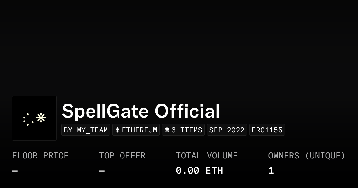 SpellGate Official - Collection | OpenSea