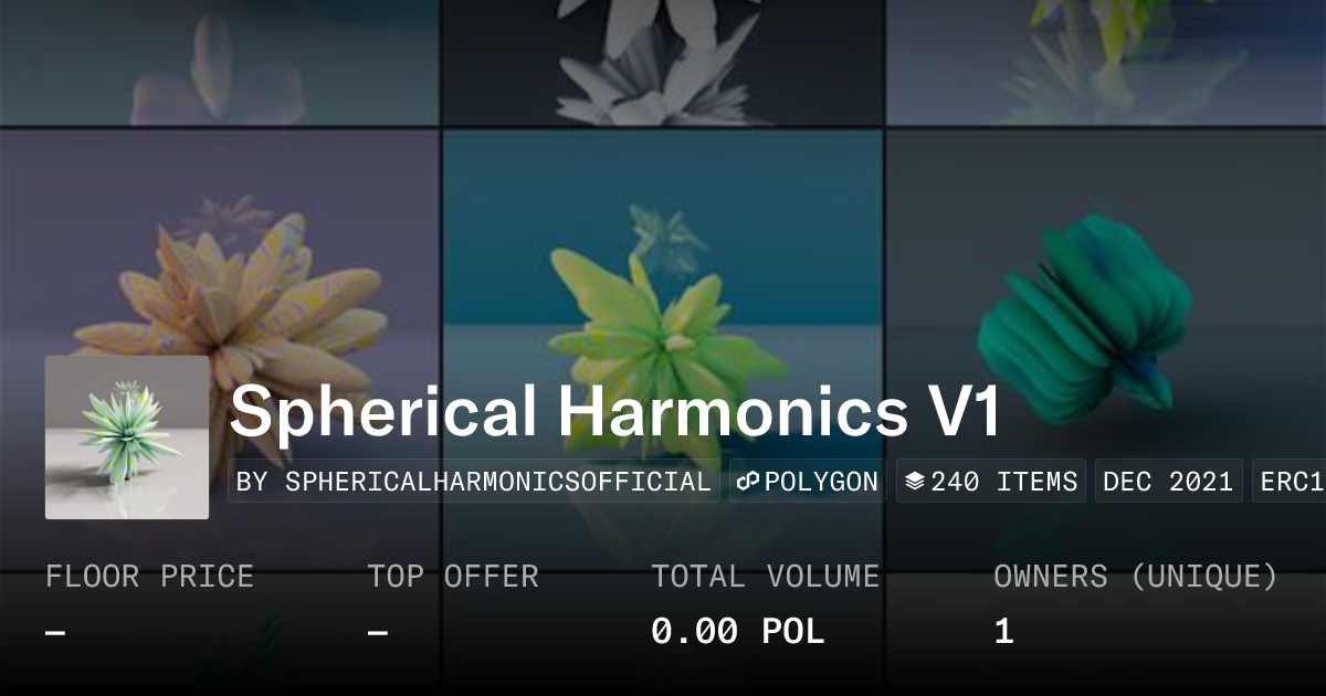 Spherical Harmonics V1 - Collection | OpenSea