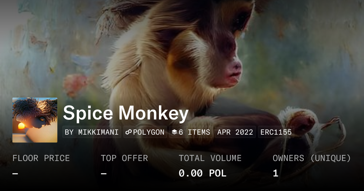 Spice Monkey - Collection | OpenSea