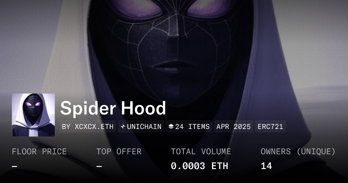 Spider Hood - Collection | OpenSea