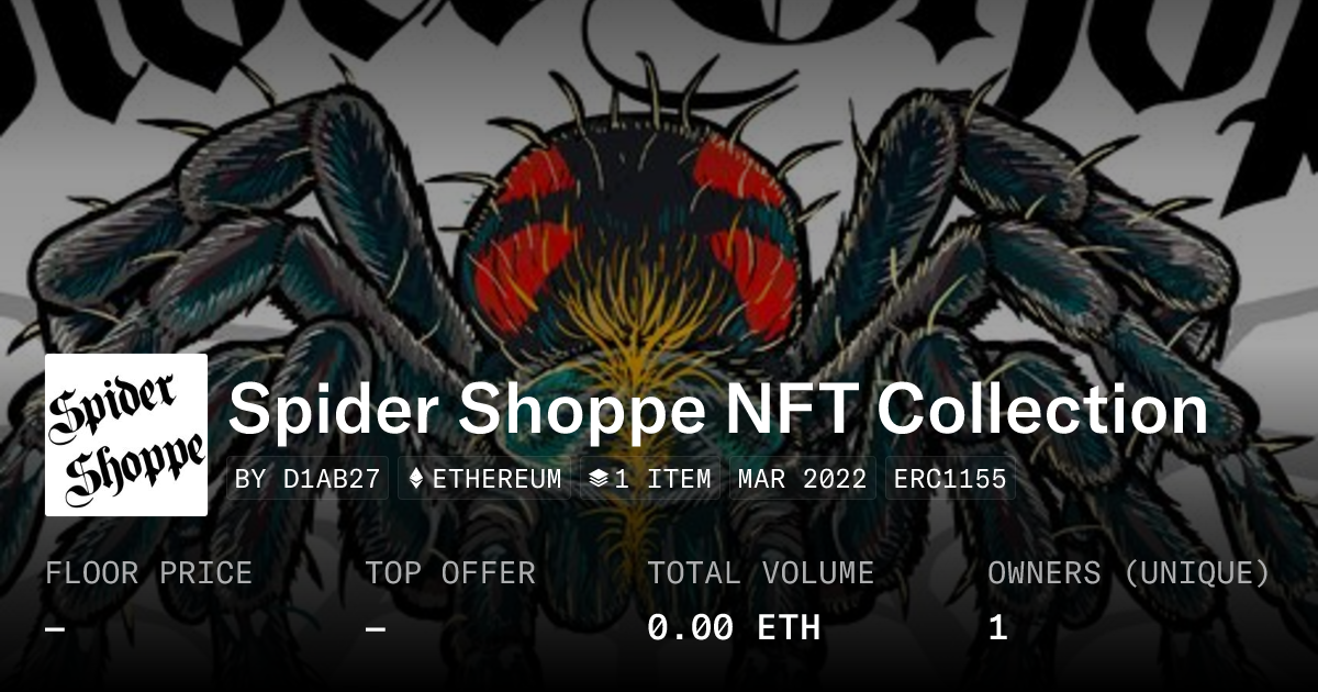 Spider Shoppe NFT Collection - Collection | OpenSea
