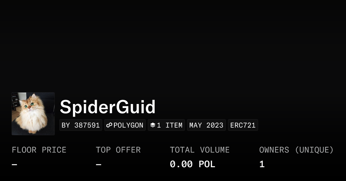 SpiderGuid - Collection | OpenSea