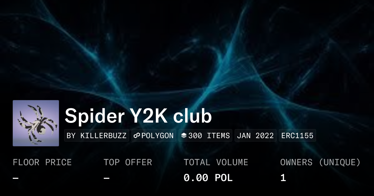 Spider Y2K club - Collection | OpenSea