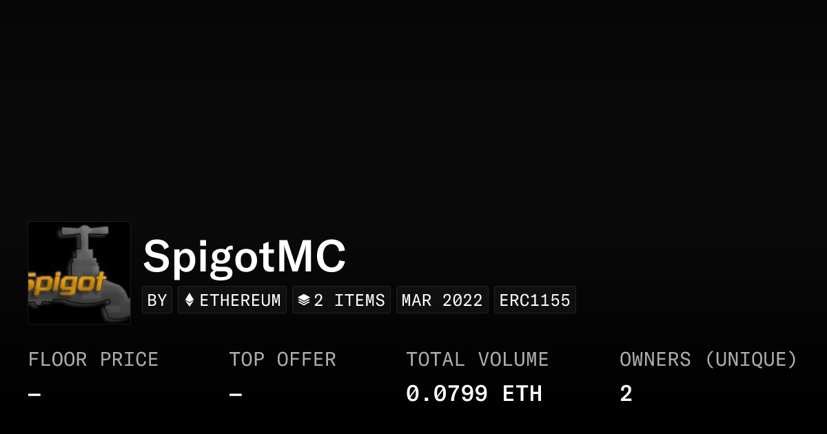 SpigotMC - Collection | OpenSea