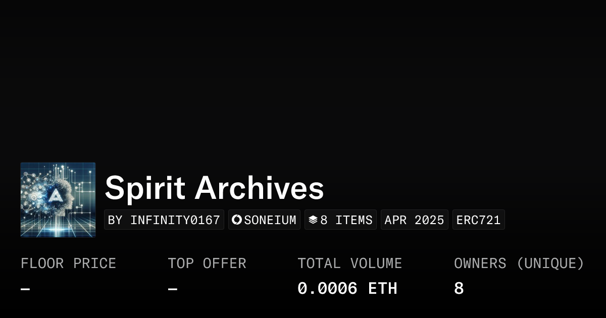 Spirit Archives - Collection | OpenSea