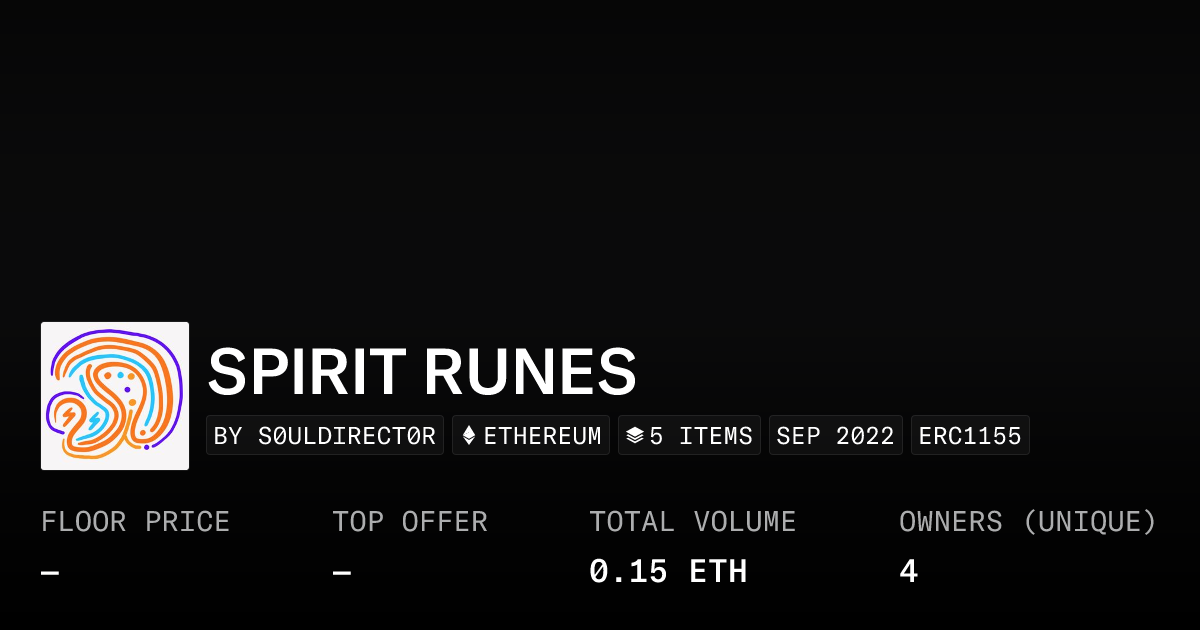 SPIRIT RUNES - Collection | OpenSea