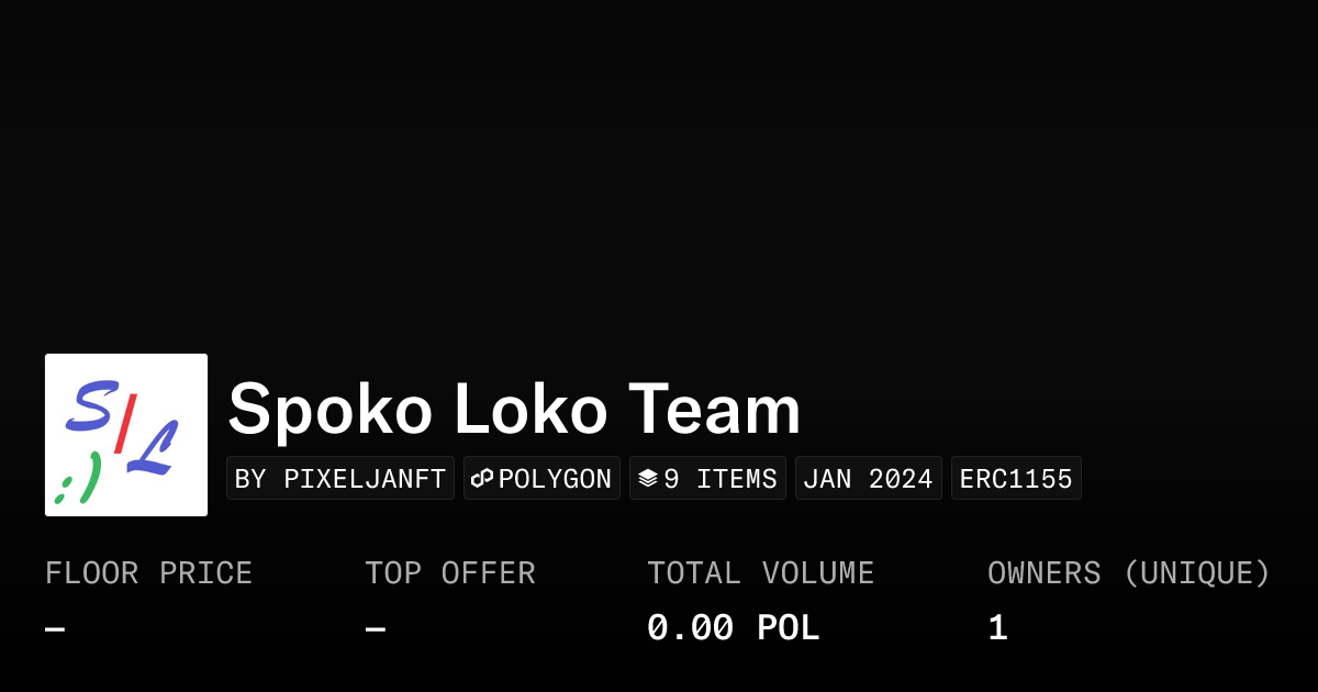 Spoko Loko Team - Collection | OpenSea