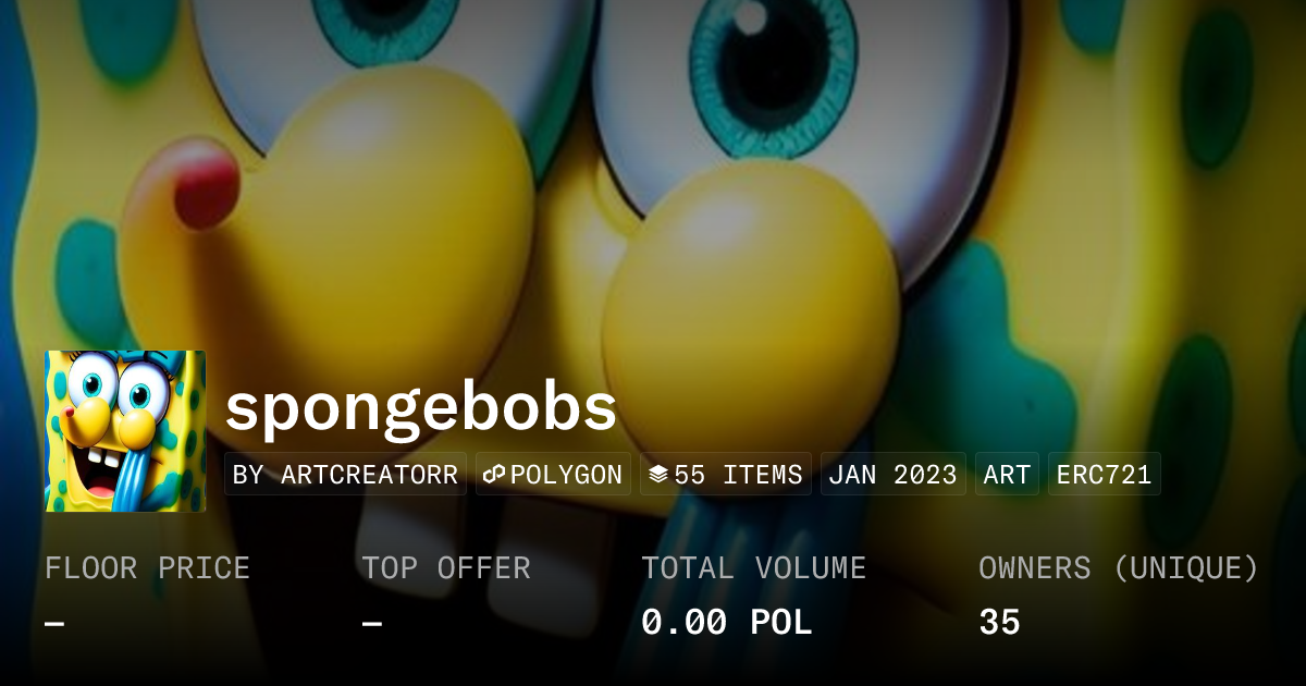 spongebobs - Collection | OpenSea