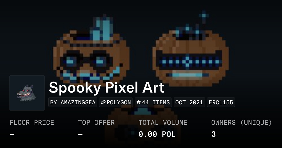 Spooky Pixel Art - Colección | OpenSea