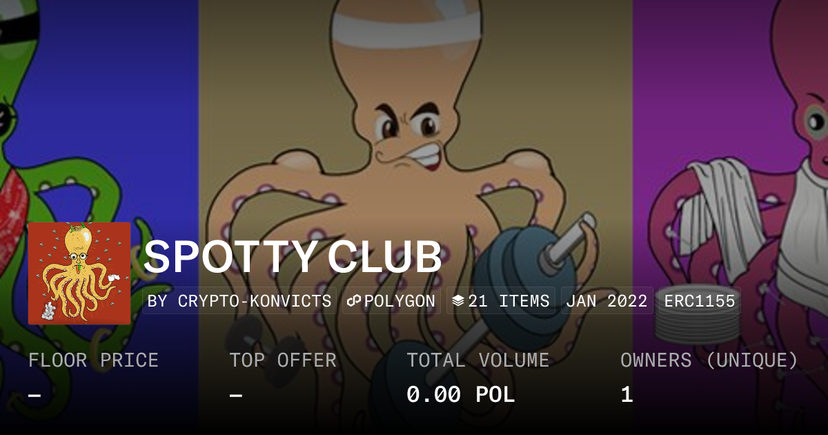 SPOTTY CLUB - Collection | OpenSea